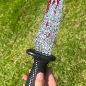 Scream Ghostface Bedazzled Bloody Horror Halloween Knife DOUBLE SIDED ...