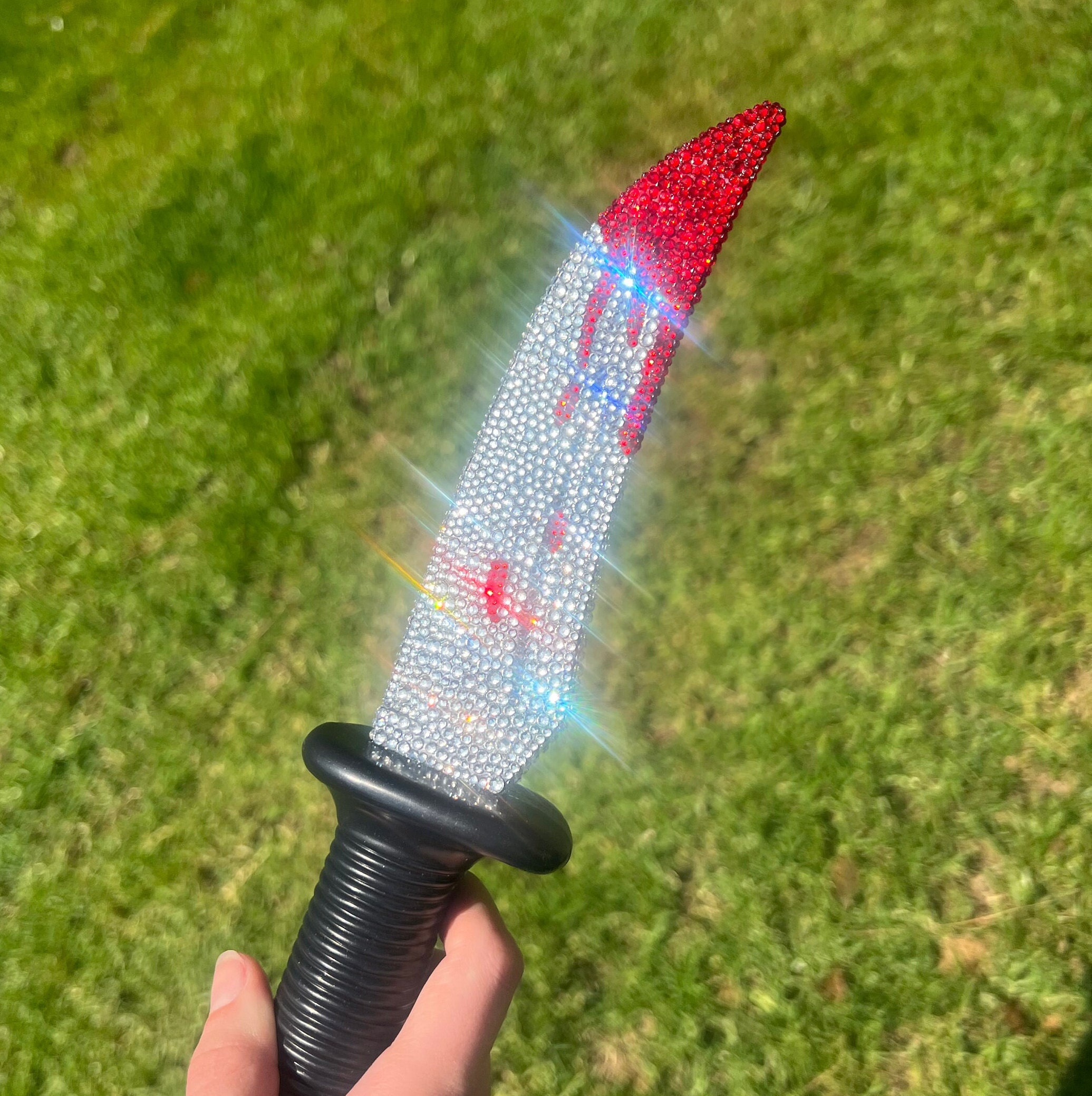 Scream Ghostface Bedazzled Bloody Horror Halloween Knife DOUBLE SIDED ...