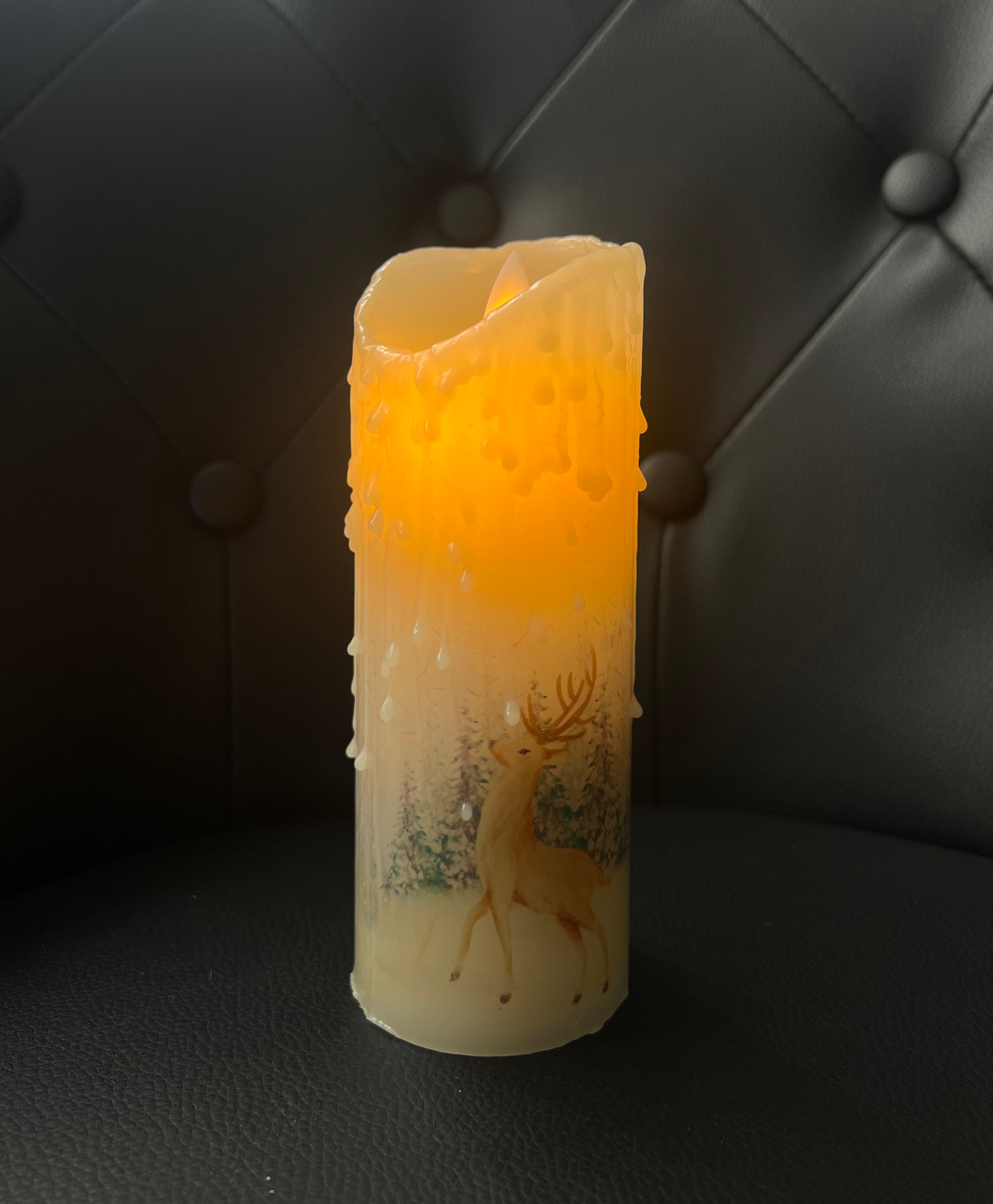 Christmas Winter Holiday Candle Decoration - Etsy