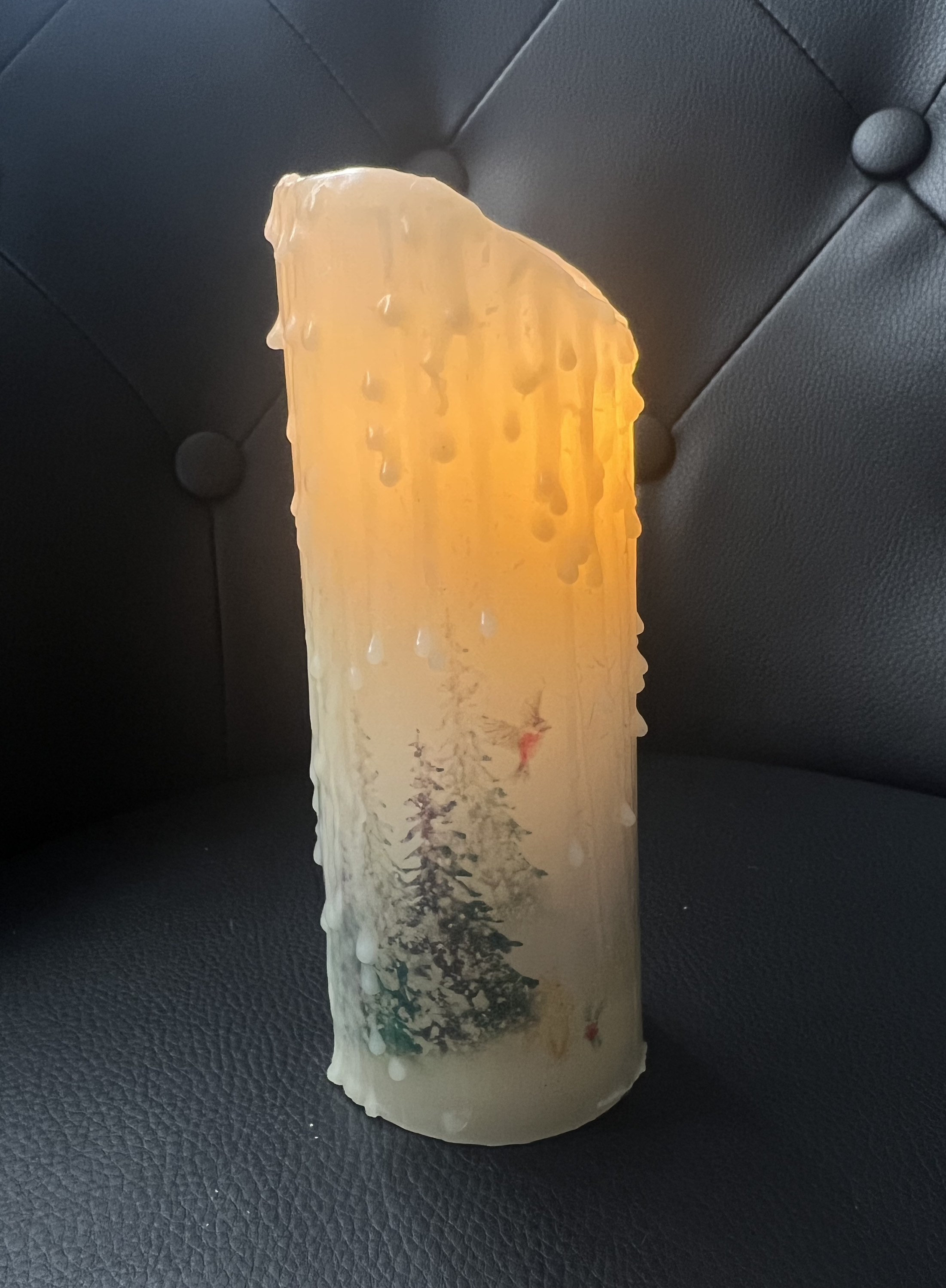 Christmas Winter Holiday Candle Decoration - Etsy