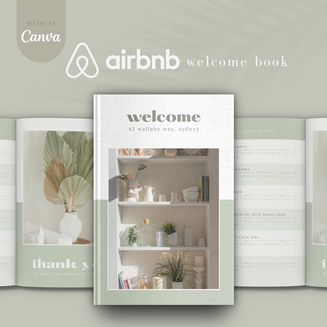 Airbnb Welcome Book Airbnb Welcome Book Template Ebook Template VRBO ...