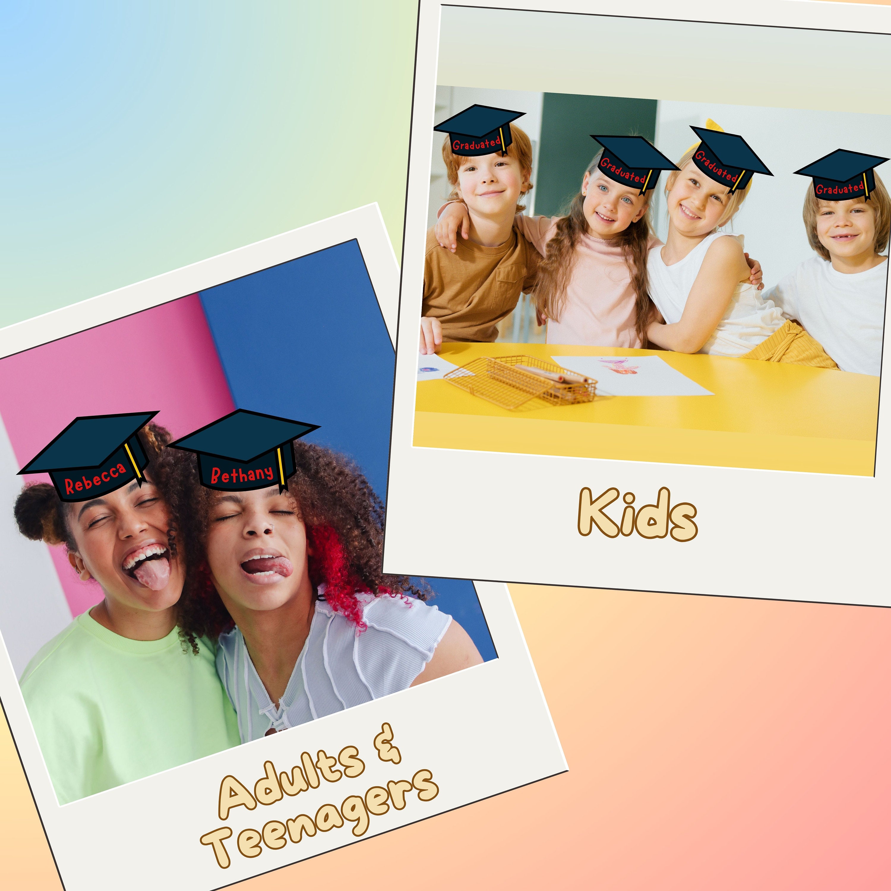 Graduation Cap Printable Paper Crown With Name Personalised Graduated ...