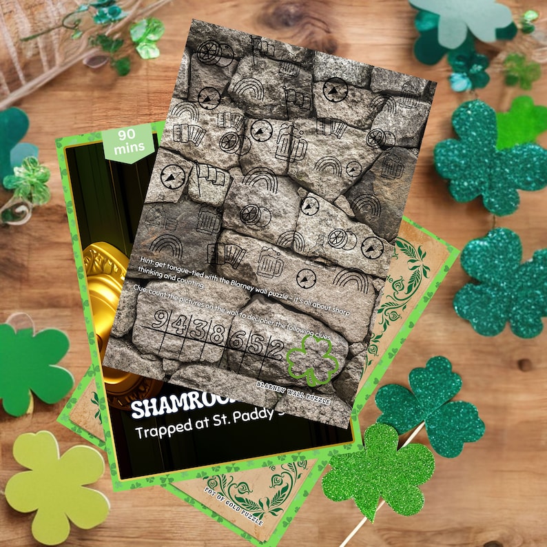 St Patrick Escape Room Difficult Escape With a Code Lock at Home Game ...