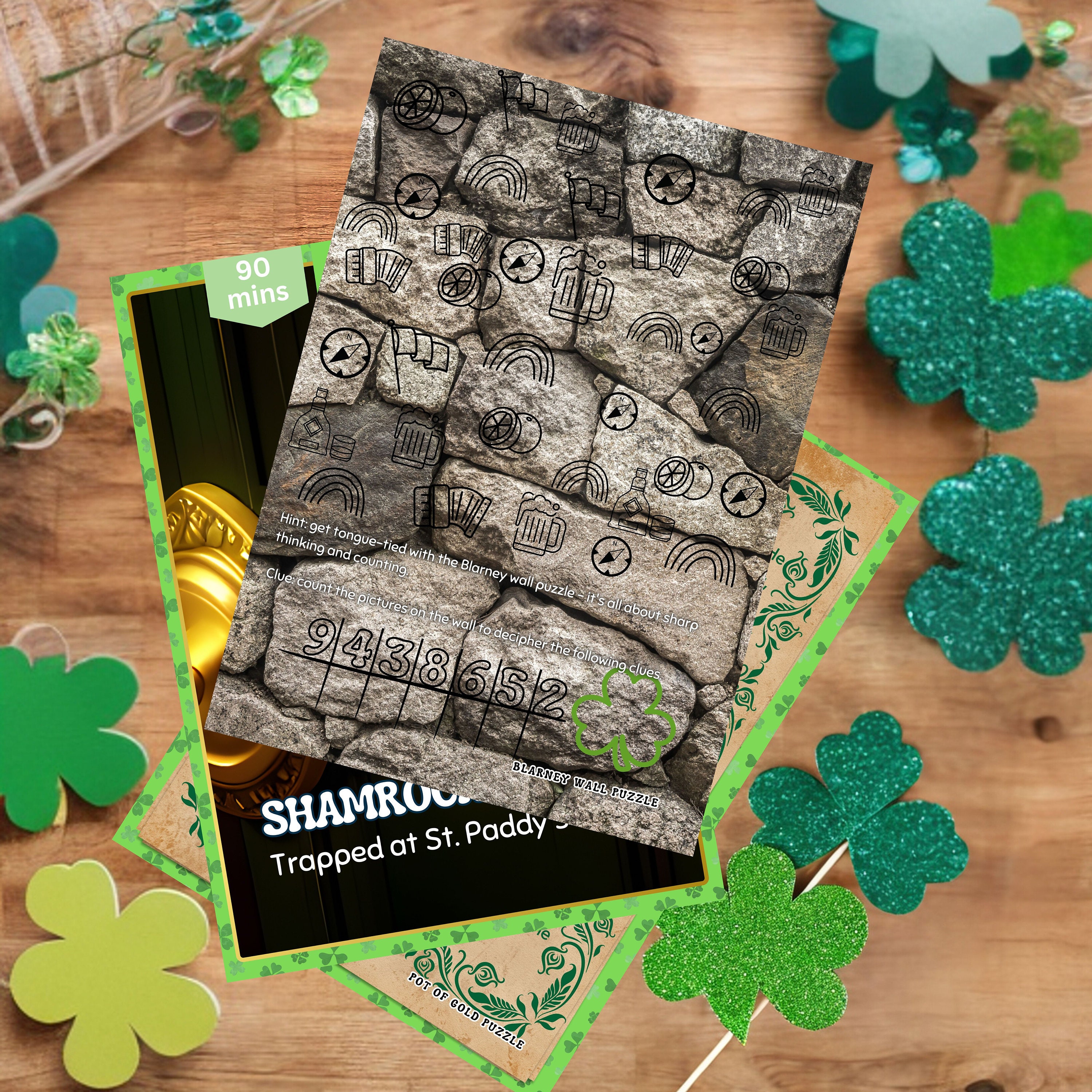 St Patrick Escape Room Difficult Escape With a Code Lock at Home Game ...