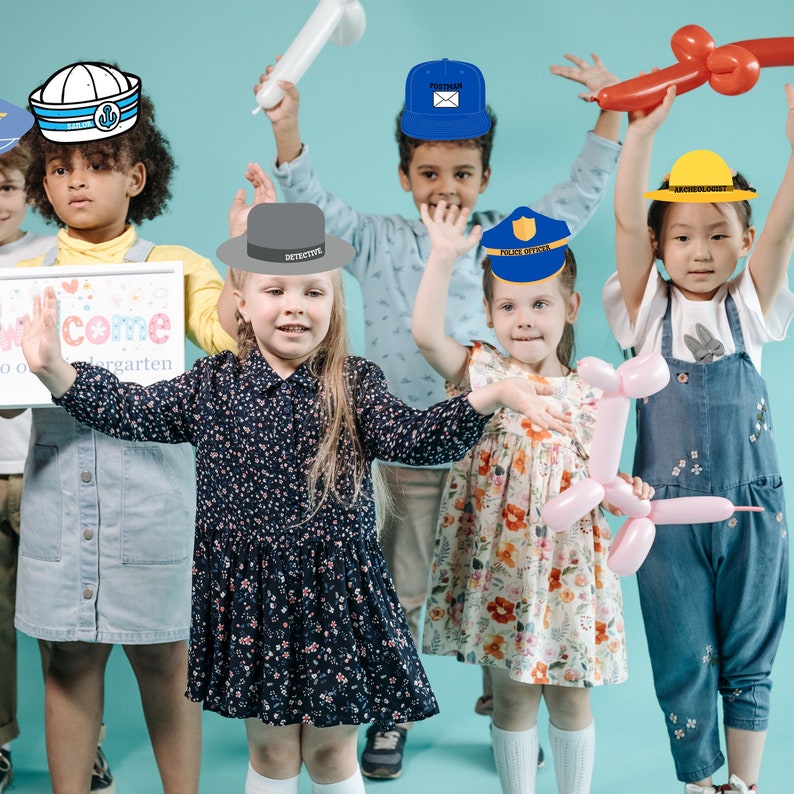 Personalized Job Hats for Kids: Printable Paper Crowns (PDF) - Etsy