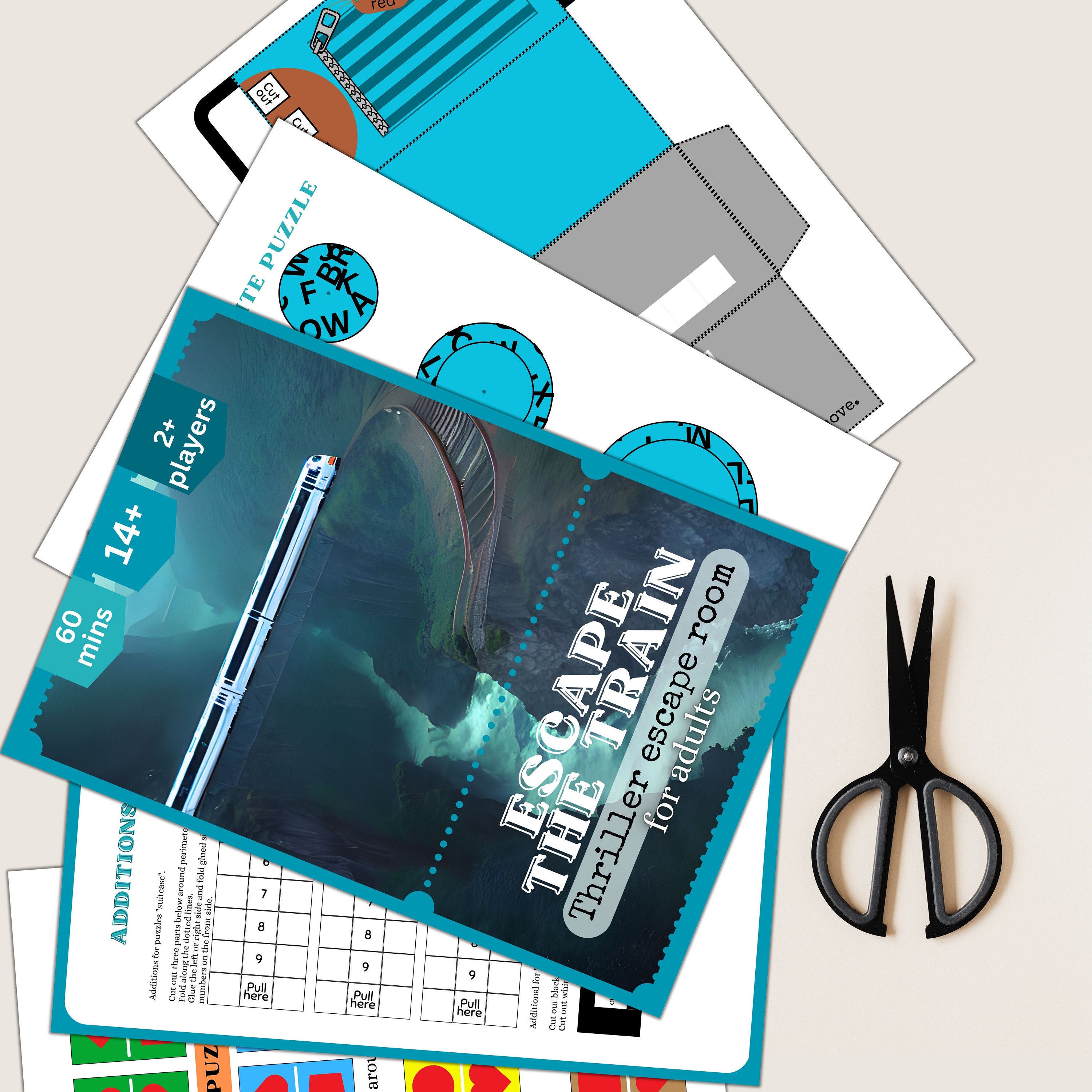 Train Escape Room: Adult Printable Game Night (digital Download) - Etsy