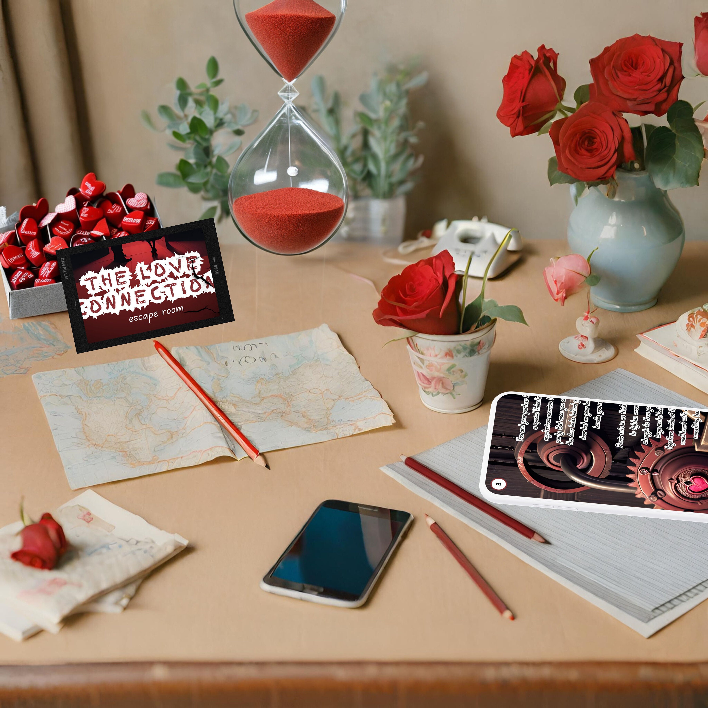 Valentine's Day Escape Room Printable Horror Quest Digital Escape for ...