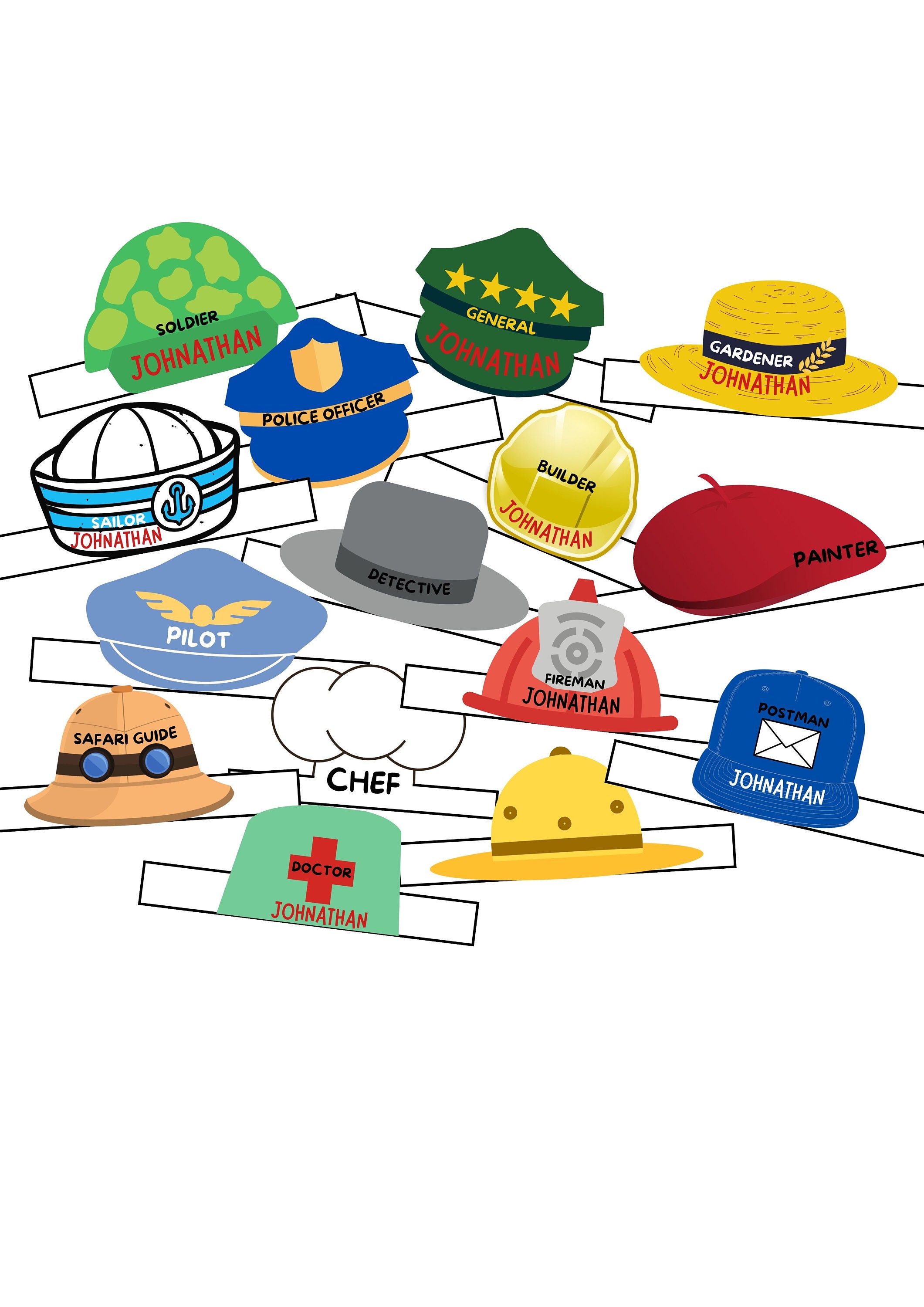 Community Helper Hat Clipart