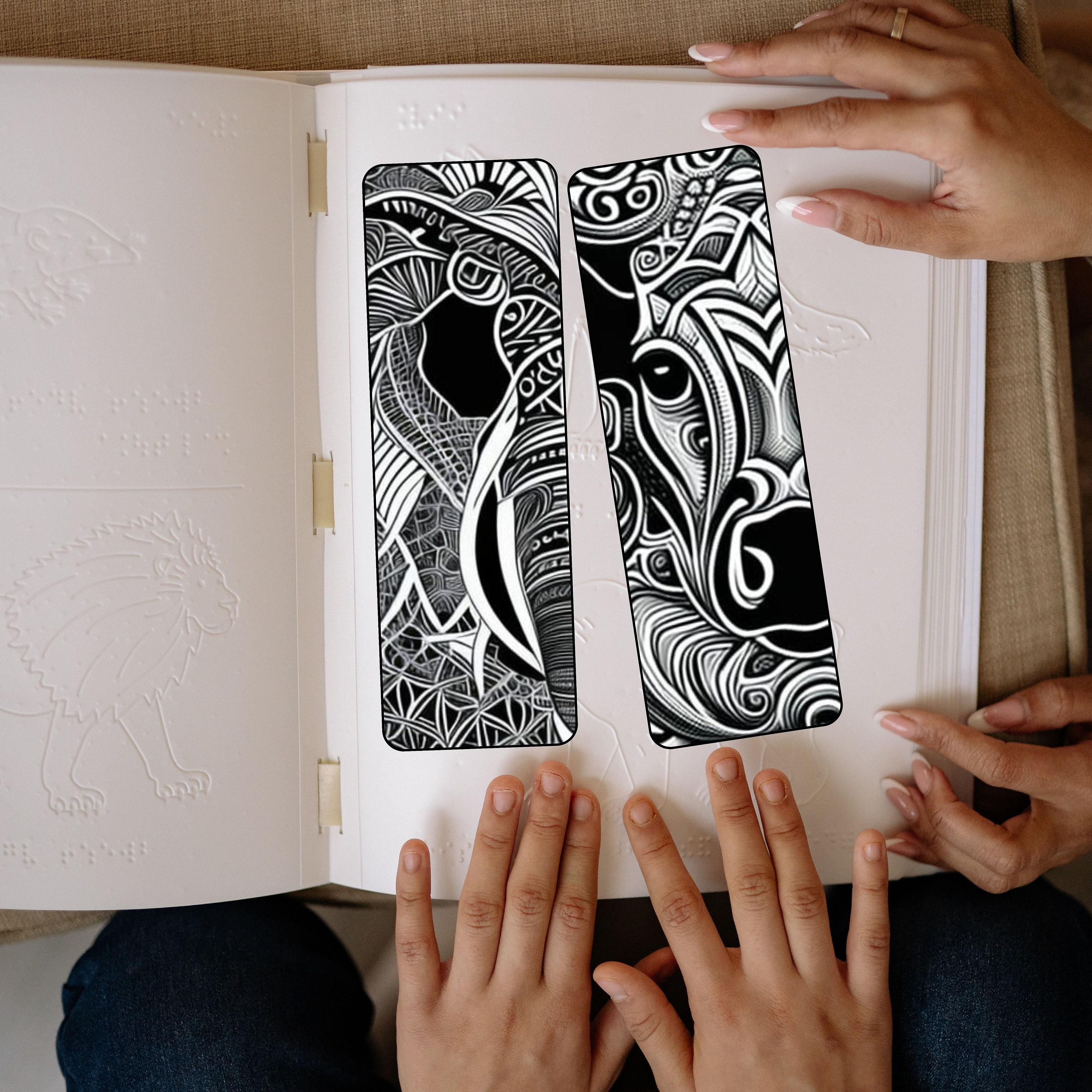 Indian Folk Bookmarks Madhubani Art South Asian Bookmarks Downloadable ...