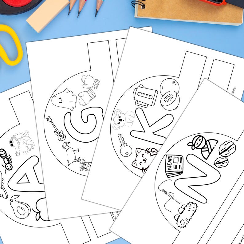 ABC Learning Hat Craft: Printable Alphabet Crown Template for Preschool ...