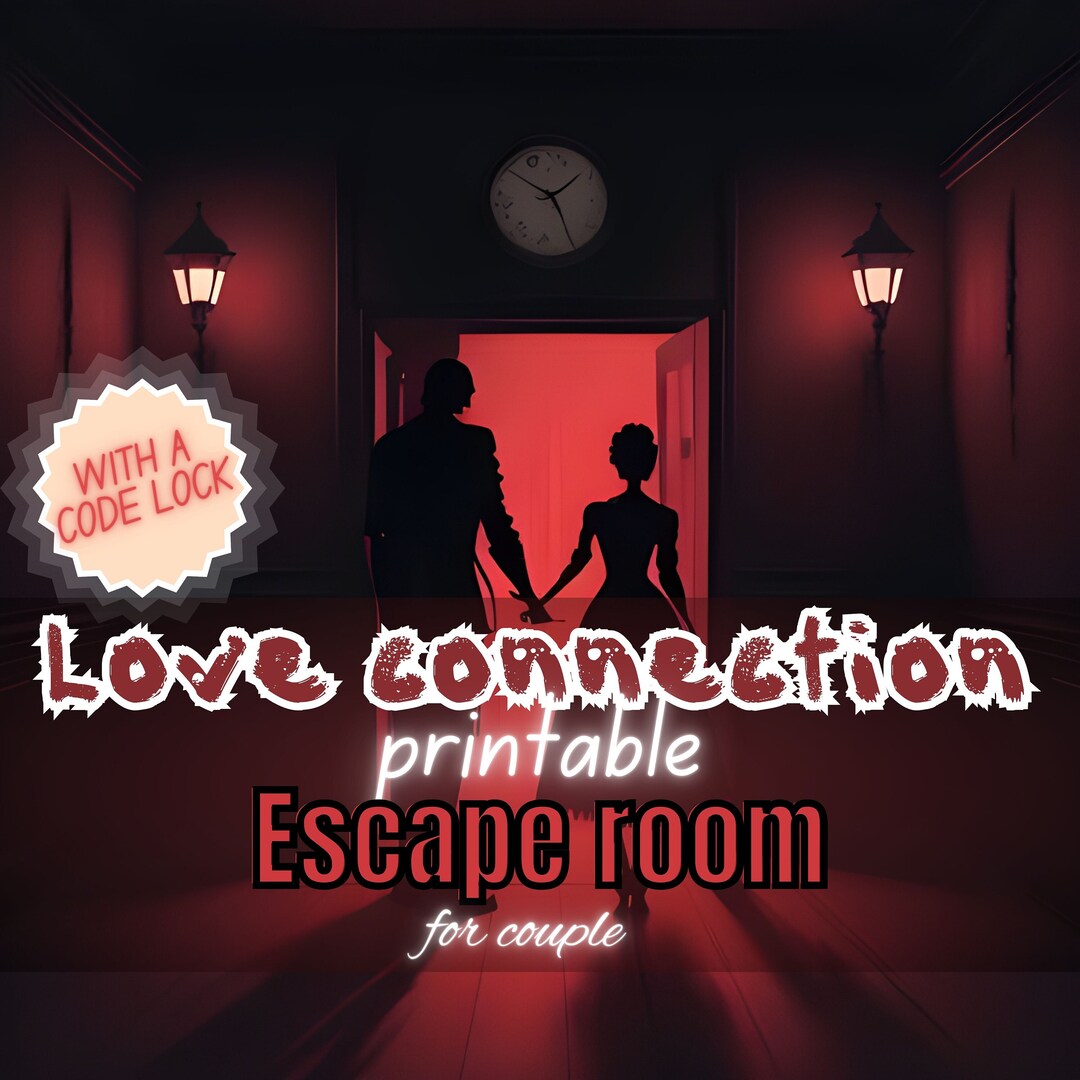 Valentine's Day Escape Room Printable Horror Quest Digital Escape for ...