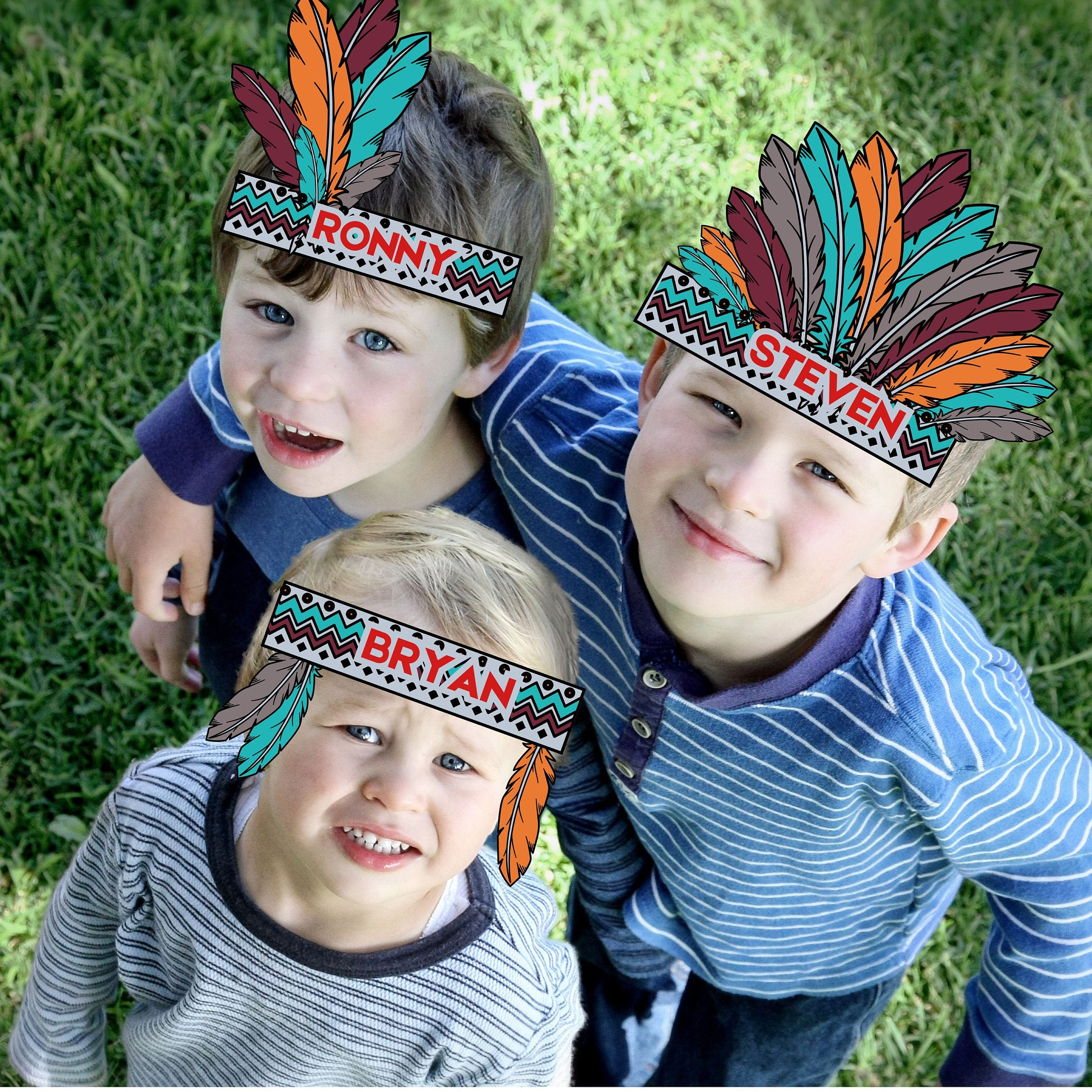 Native American War Bonnet Paper Hat: Personalized Coloring Craft (PDF ...
