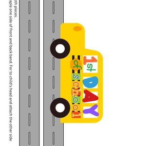 First Day of School Printable Hat With Kid Photo Paper Hat Personalised ...