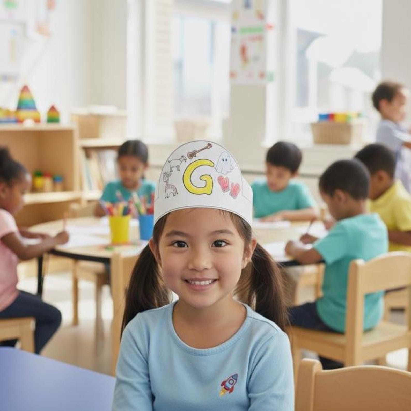 ABC Learning Hat Craft: Printable Alphabet Crown Template for Preschool ...