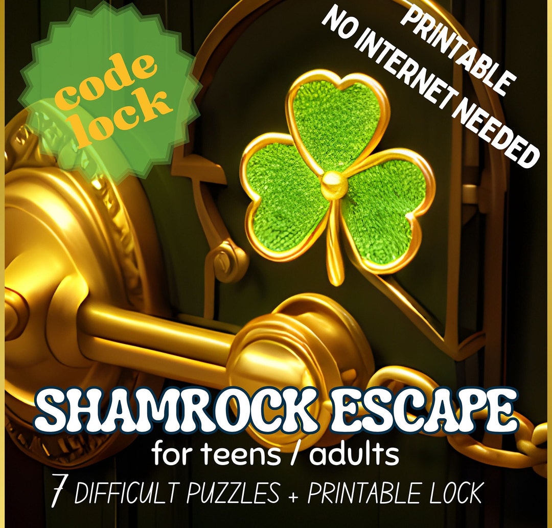 St Patrick Escape Room Difficult Escape With a Code Lock at Home Game ...