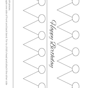 Printable Crown Coloring King Queen Hat Custom Paper Craft Royal ...