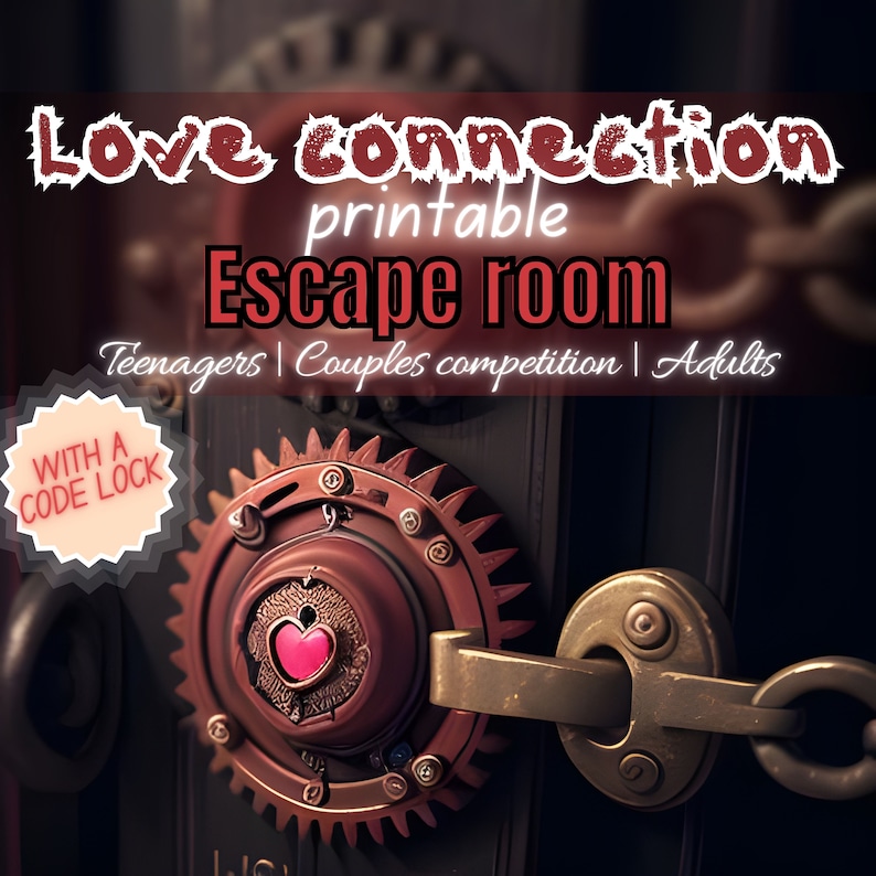 At Home Escape Room Valentine's Day Game for Teens Indoor Escape Date ...