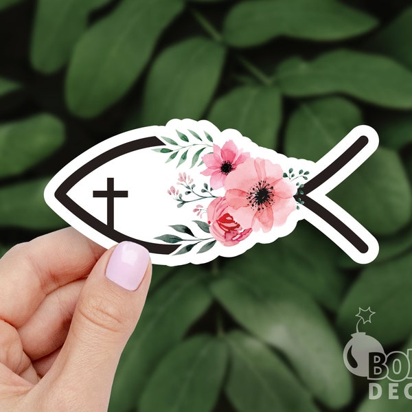 Christian Fish Sticker - Etsy