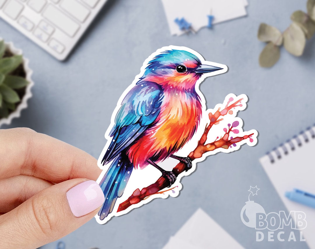 Little Bird Sticker, Fly Sticker, Bird Decal, Animal Sticker ...