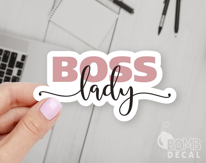 Boss Lady Sticker, Girl Power Sticker, Girly Sticker, Boss Sticker ...