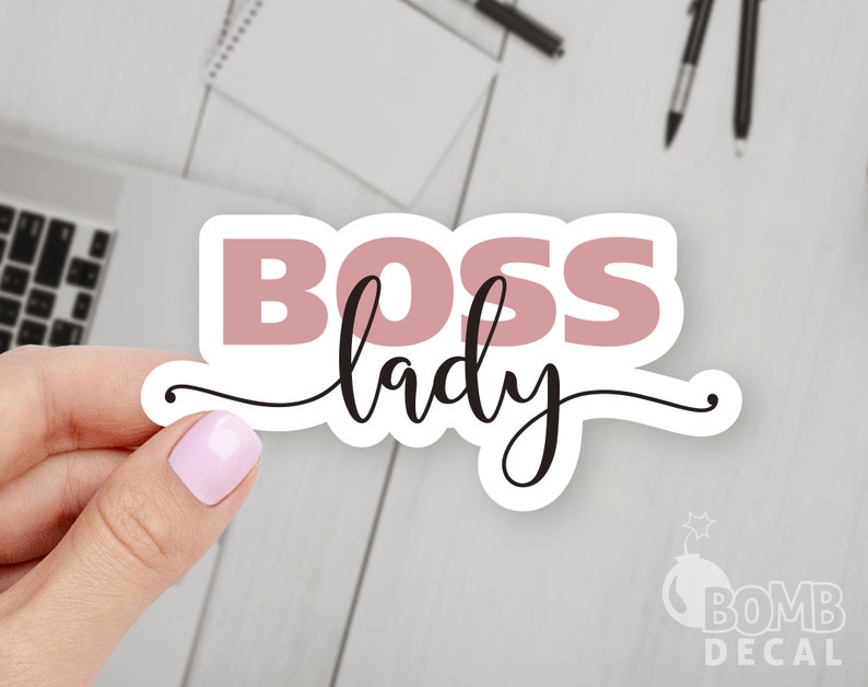 Boss Lady Sticker Girl Power Sticker Girly Sticker Boss - Etsy