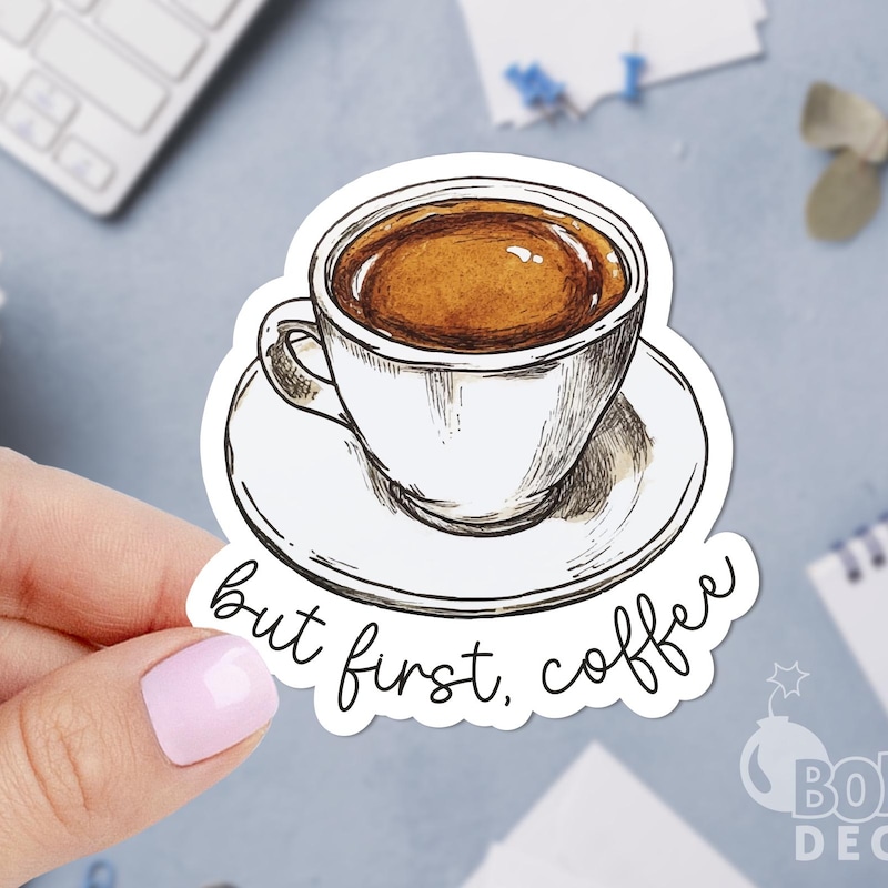 Coffee Cup Stickers - Etsy