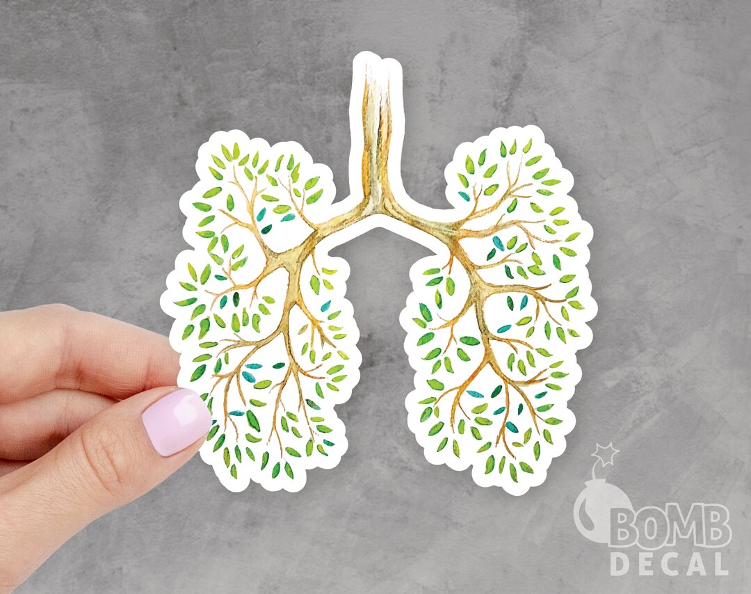 Tree Lungs Sticker, Lungs Sticker, Tree Sticker, Air Sticker, Breathe ...