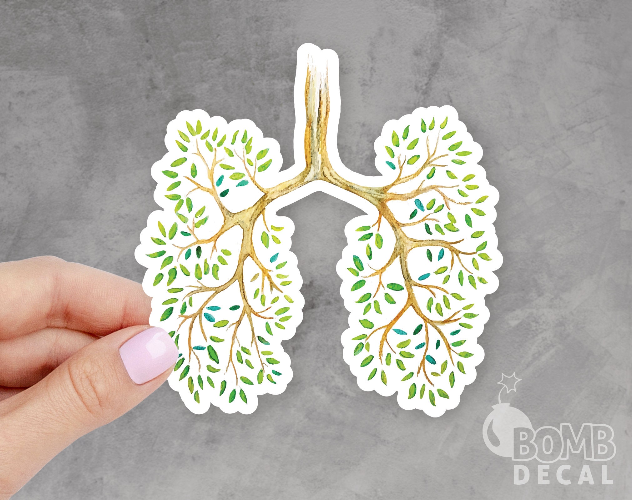 Tree Lungs Sticker Lungs Sticker Tree Sticker Air Sticker - Etsy