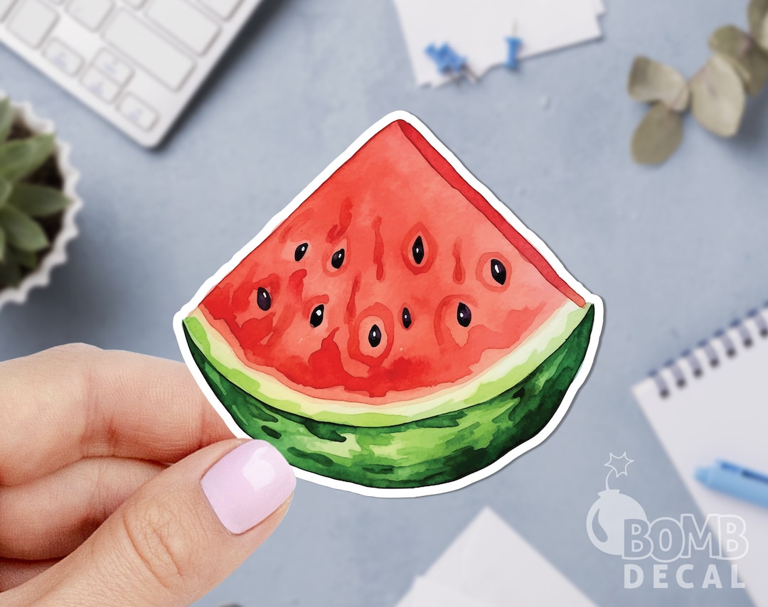 Watermelon Sticker, Fruit Sticker, Food Sticker, Health Sticker, Summer ...