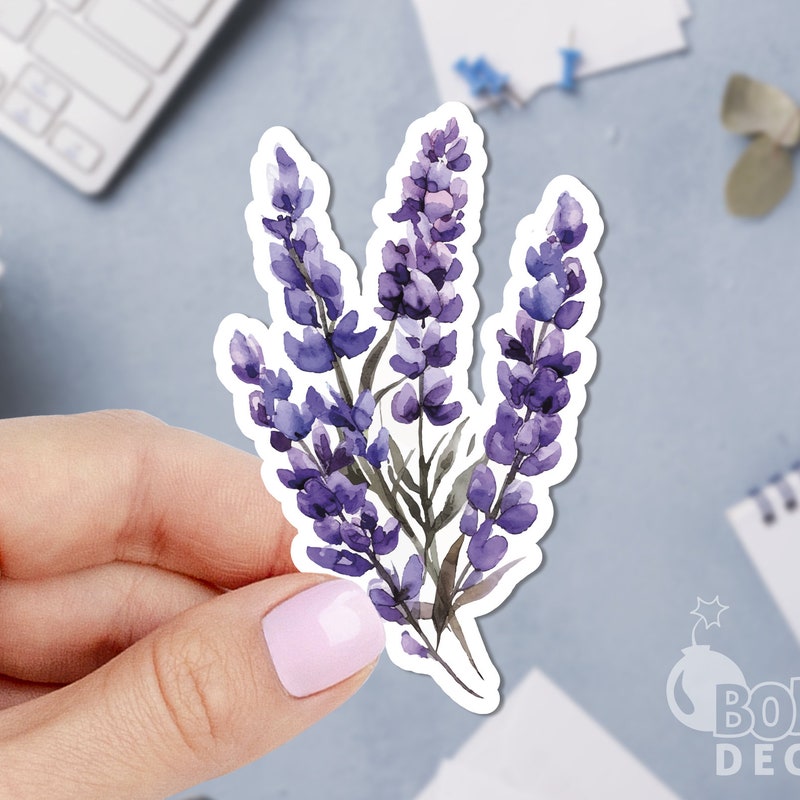 Lavender Flower Decals - Etsy
