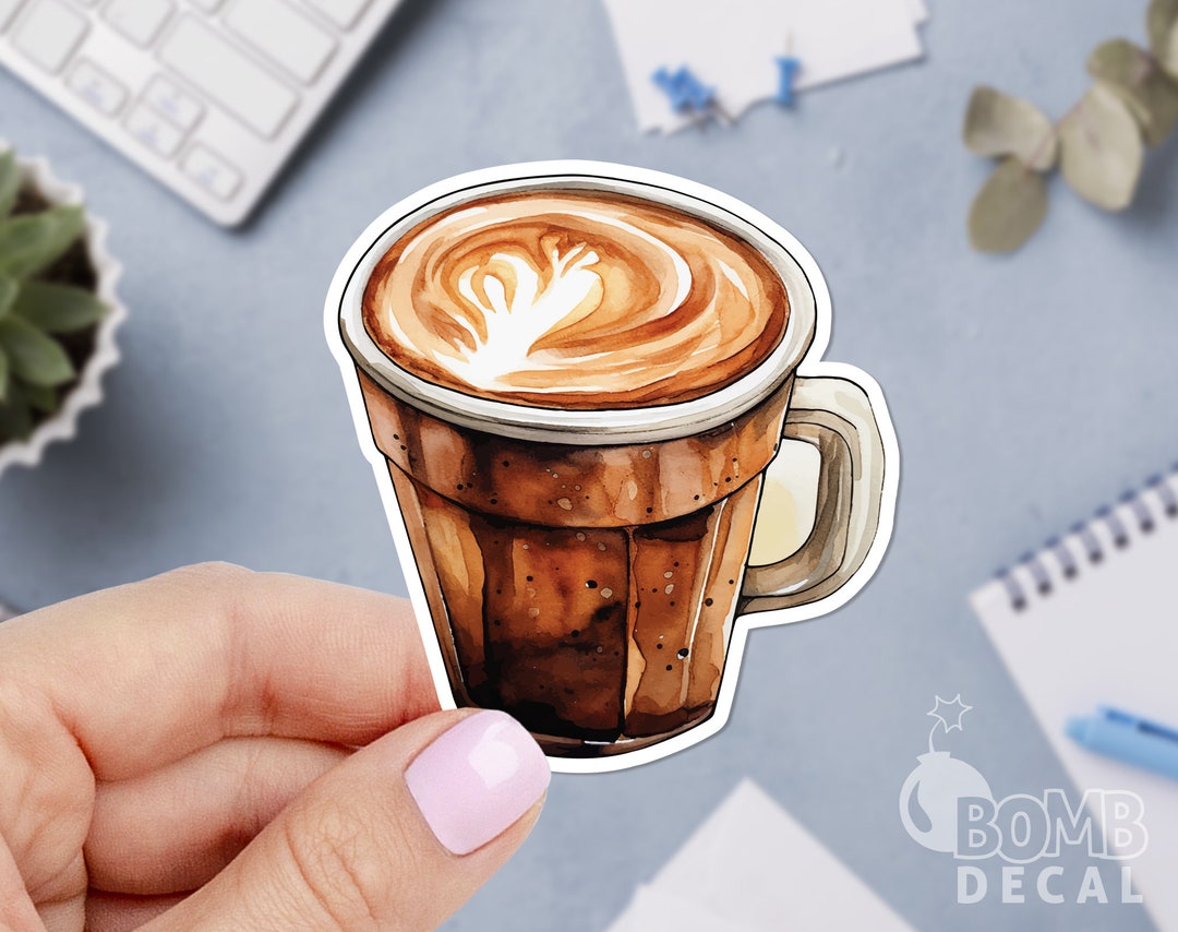 Coffee Sticker, Coffee Time Sticker, Coffee Decal, Barista Sticker ...