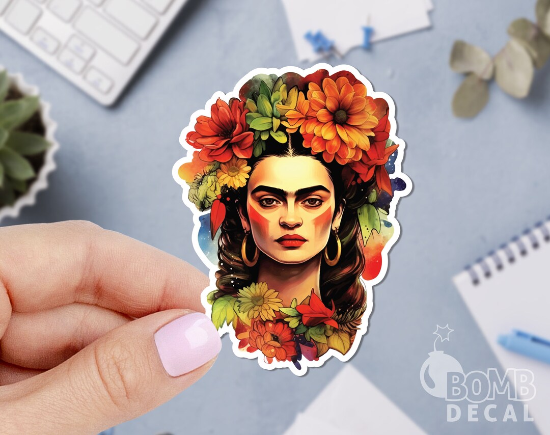Frida Kahlo Sticker, Painter Sticker, Mohican Sticker, Art Sticker ...