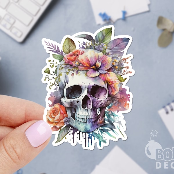 Skull Sticker - Etsy