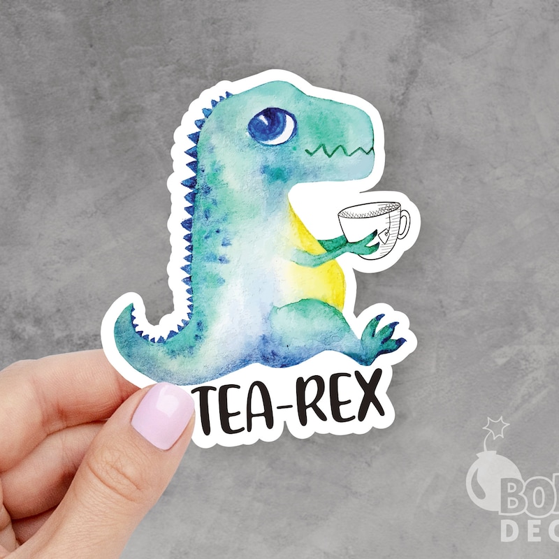 Tea Rex - Etsy