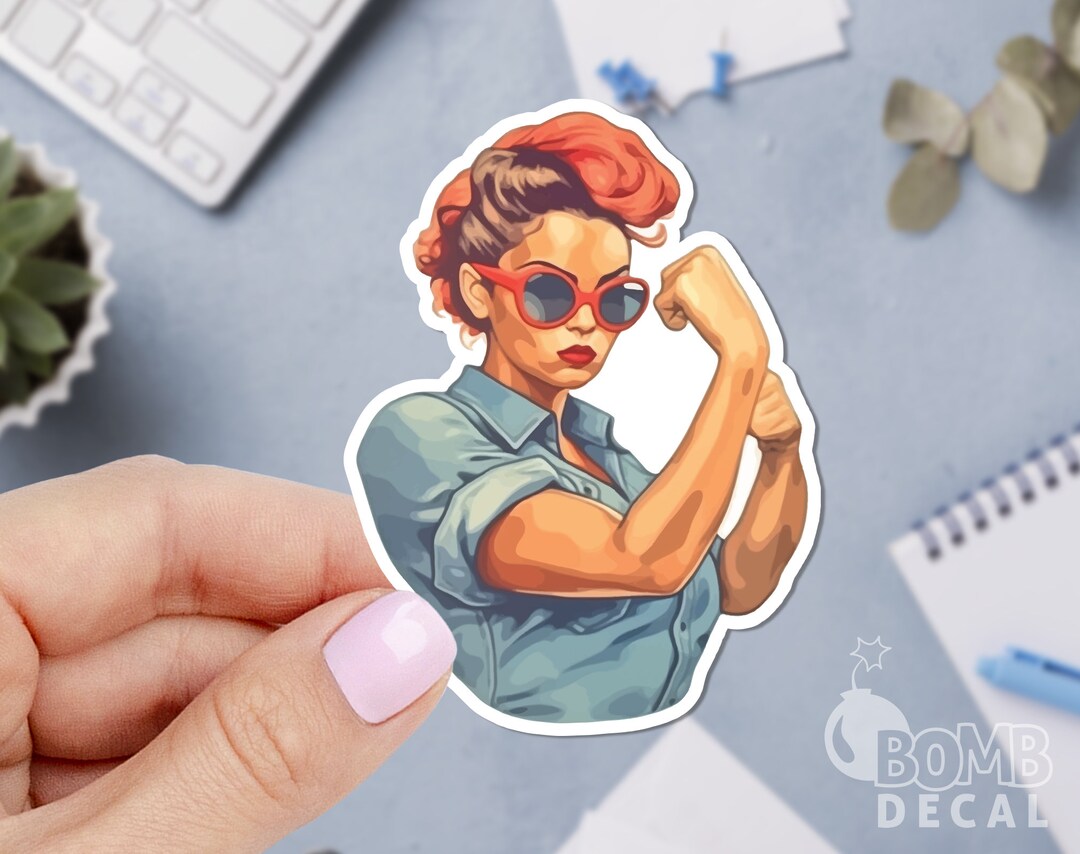 Powerful Woman Sticker, Woman Power Sticker, Feminist Sticker, Girl ...
