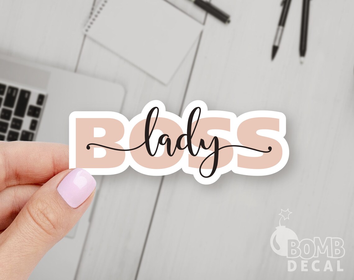 Boss Lady Sticker Girl Power Sticker Girly Sticker Boss - Etsy