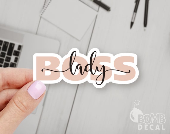 Boss Lady Sticker Girl Power Sticker Girly Sticker Boss - Etsy