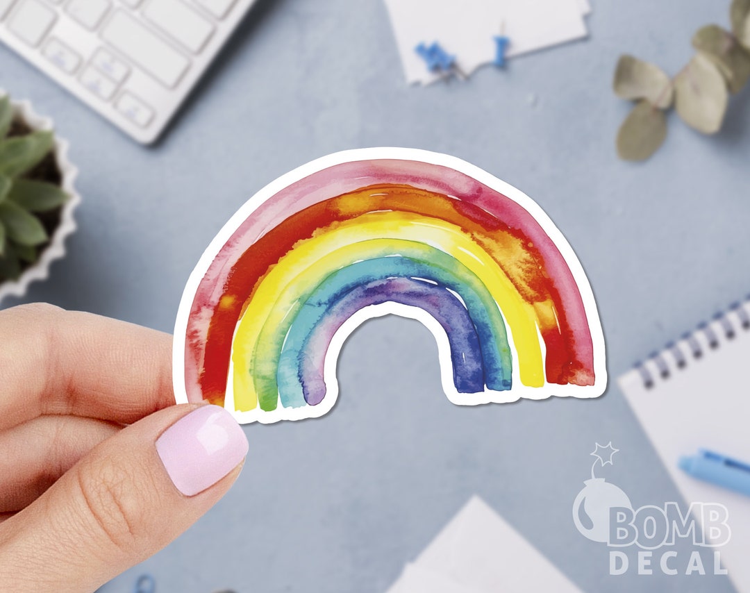Rainbow Sticker, Colourful Sticker, Cute Sticker, Rainbow Decal, Best ...