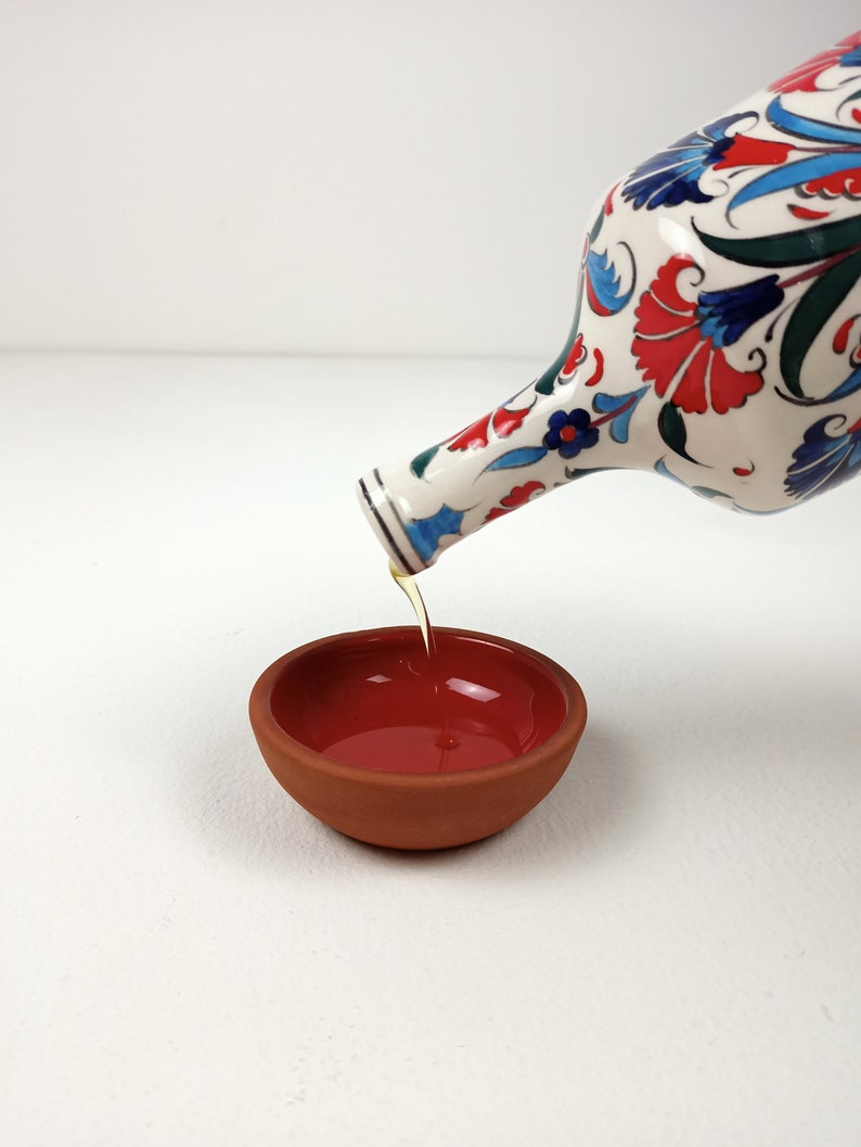 Olive Oil Dispenser, Handmade Dinnerware, Clay Pot, Oil Bottle, Pottery ...