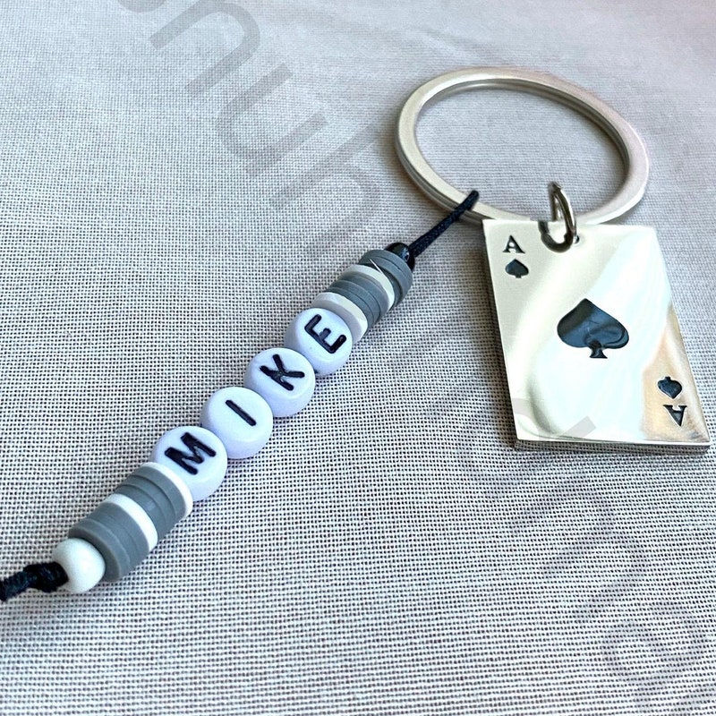 Poker Chip Keychain - Etsy