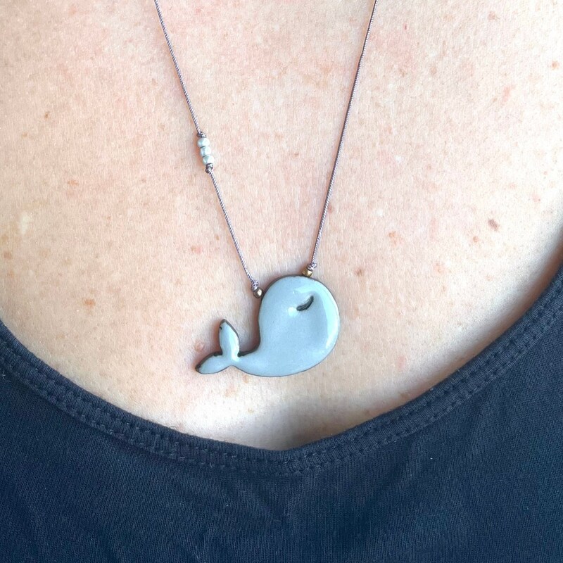 Whale Necklace - Etsy