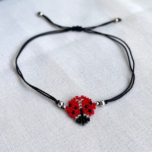 Ladybug Bracelet, Fidget Miyuki Beaded Bracelets, Miraculous Ladybug ...