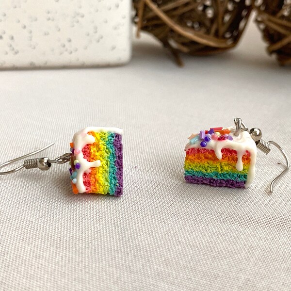 Cake Earrings - Etsy