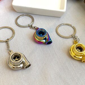 Personalized Auto Parts Metal Keychains, Turbo, Six Speed Manual ...