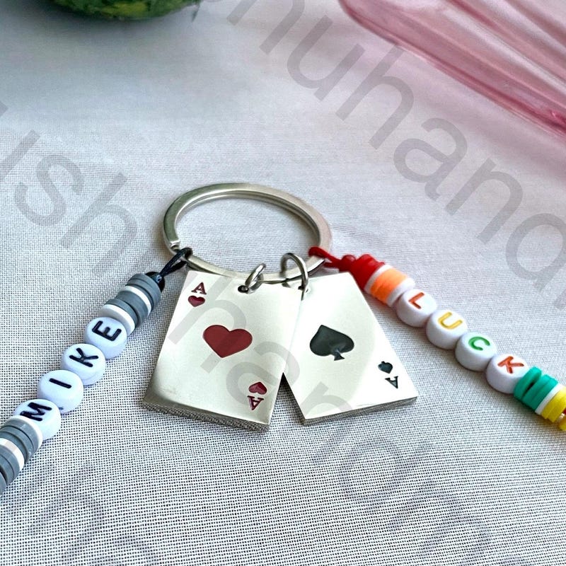 Poker Chip Keychain - Etsy