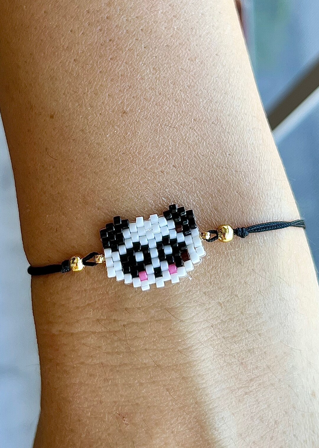 Panda Bracelet, Cute Couples Miyuki Beaded Bracelets, Dainty Animal ...
