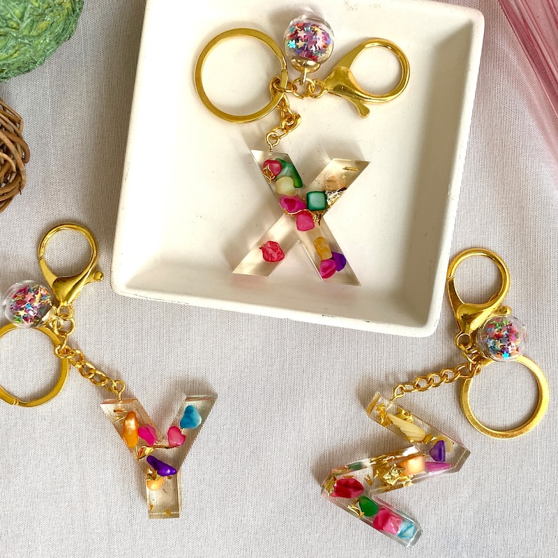 Alphabet Keychain - Etsy
