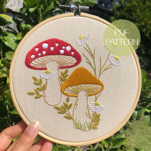 Mini Embroidery Hoop Car Charms Pattern Digital Download Pattern Paint ...