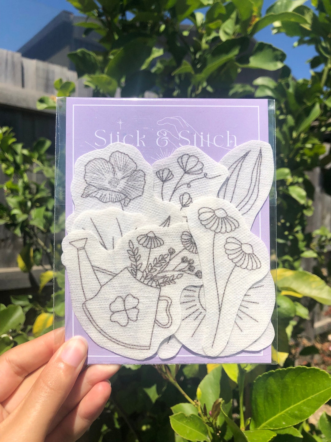 Bloom Stick & Stitch Pack | Hand Embroidery | Paint With Threads | DIY ...