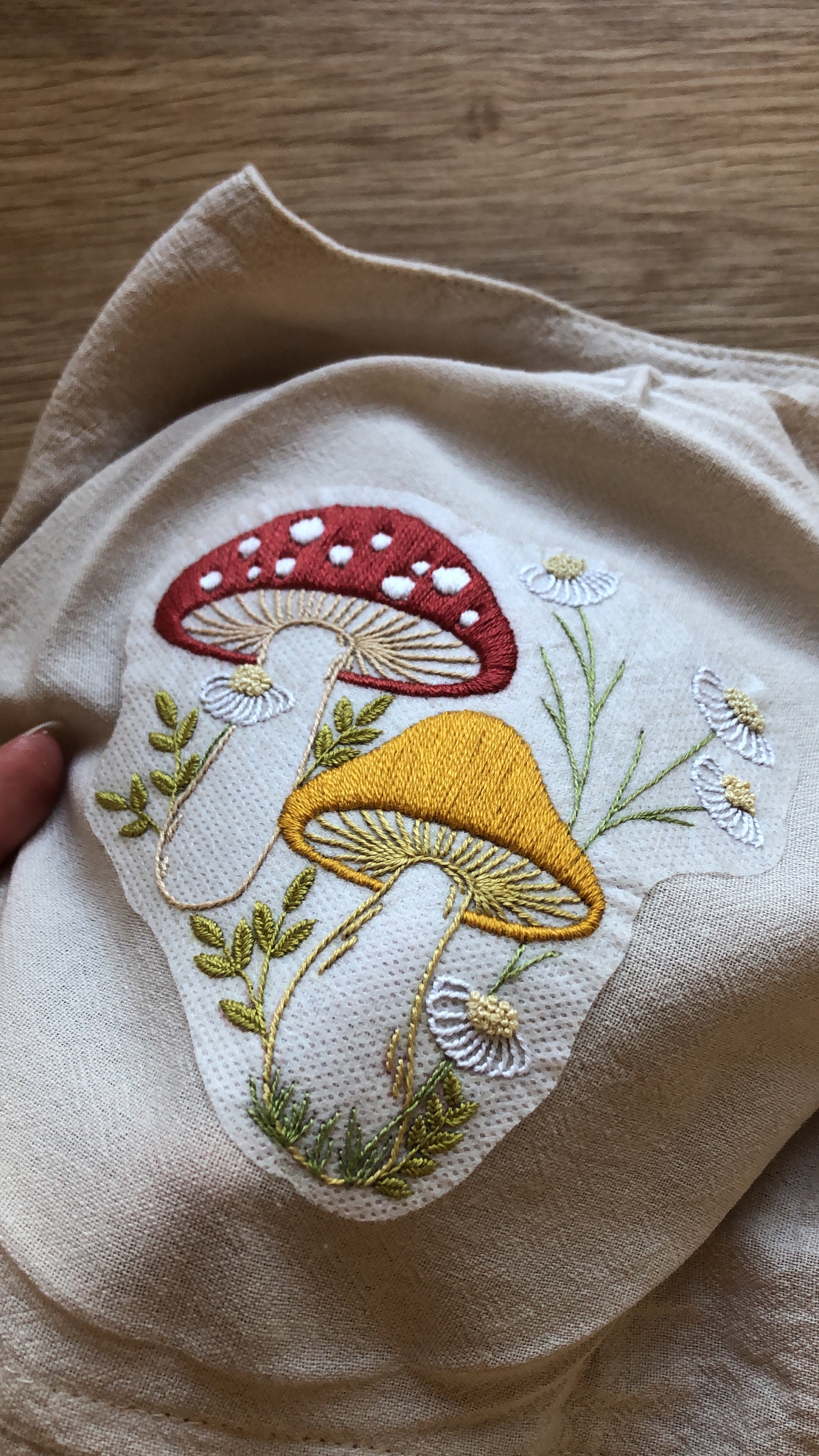 Mushroom Garden Stick & Stitch Pack | Hand Embroidery | DIY Stitching ...